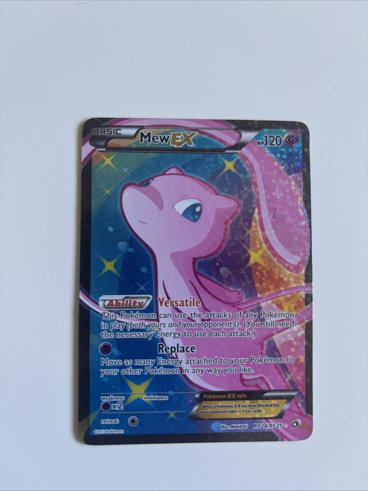 Mew ex 2013 Black & White: Legendary Treasures #RC24/RC25 Radiant ...