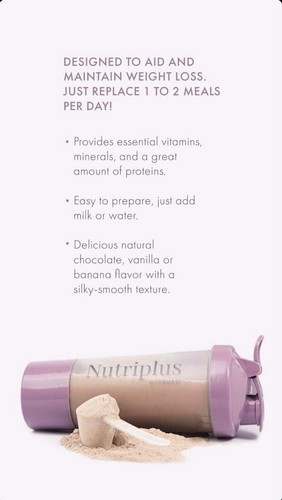 MEAL REPLACEMENT Nutriplus SHAKES (VAINILLA, CHOCOLATE, BANANA ...