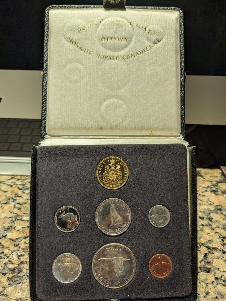 1967 Canada 7-Coin Centennial Proof Set with $20 Gold coin | eBay