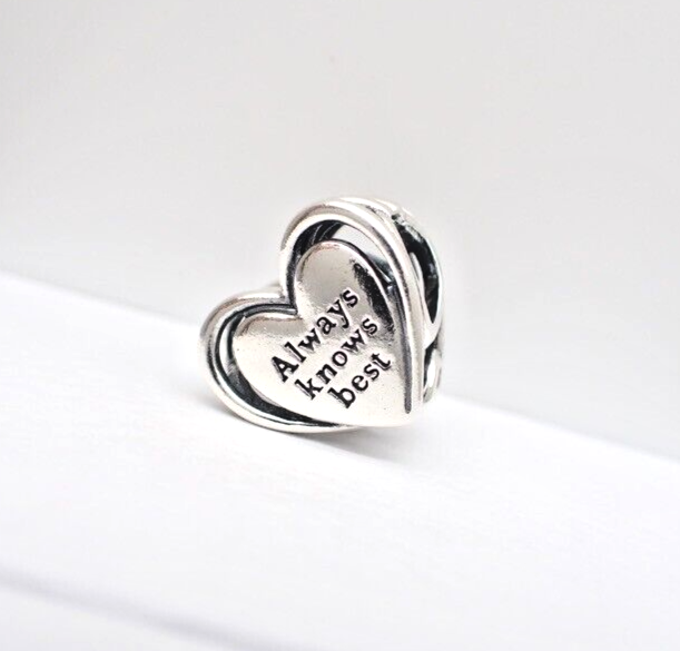 Authentic Pandora #793233C01 Openwork Mom & Heart Charm | eBay