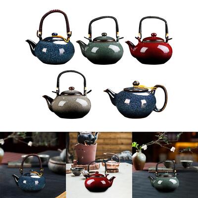 Ceramic Teapot Porcelain Tea Kettles Durable Chinese Styles Tea Maker ...