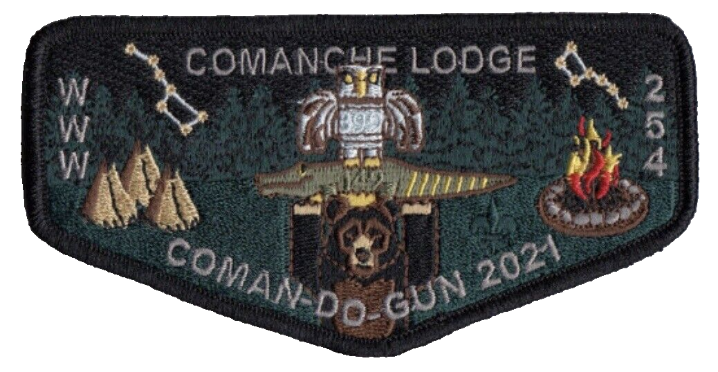 Boy Scout OA 254 Comanche Lodge 2021 Coman-Do-Gun Flap | eBay