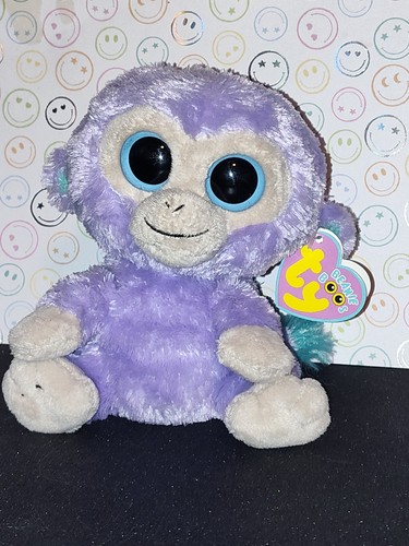 BLUEBERRY TY Beanie Boos Monkey (Solid Eye Color) MWMTs | eBay