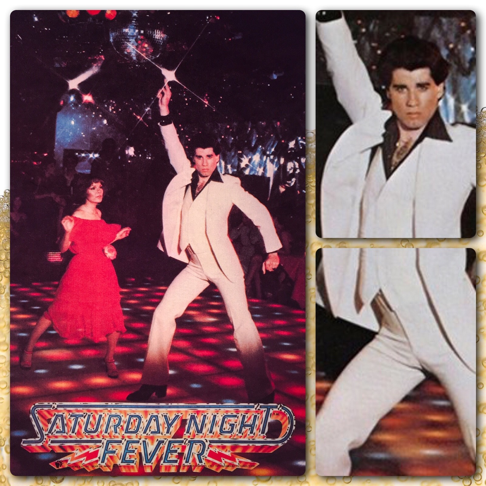 70s John Travolta Saturday Night Fever Poster Bee Gee… - Gem