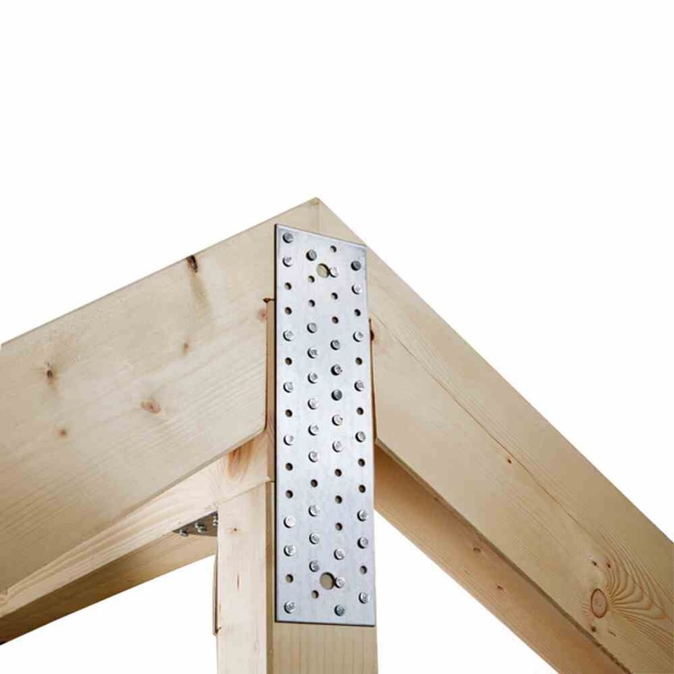 Flat Connectors 133x55x2, 5 Hole Plate Wood Nail Perforated ...