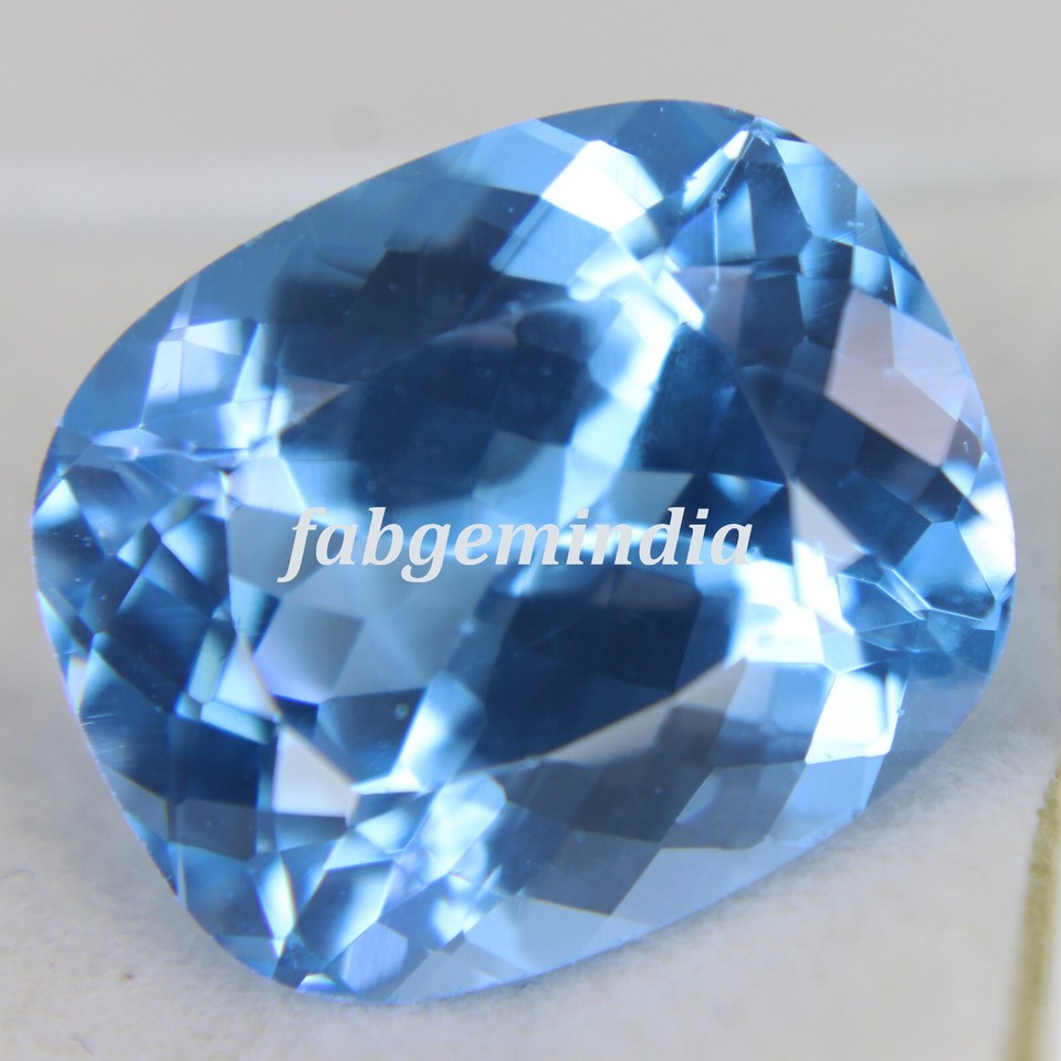 16+ Ct Certified Natural Jeremejevite Brilliant Cut Cushion Loose ...