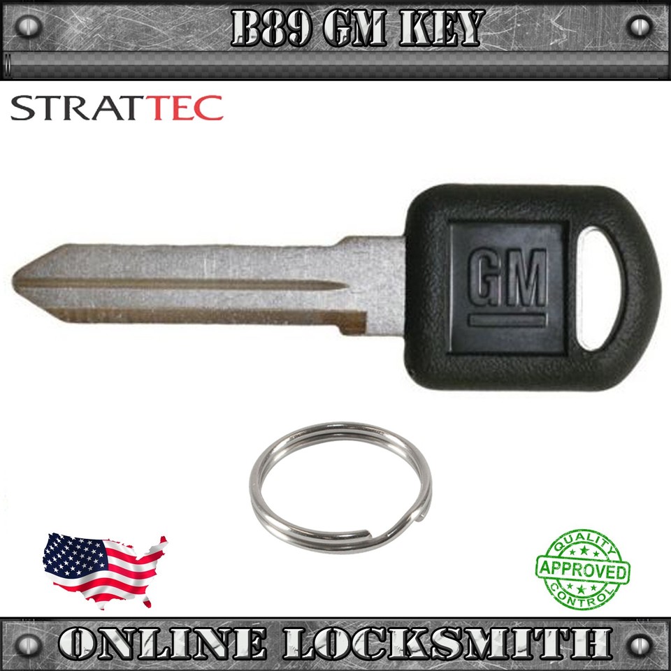 New original OEM Key B89 With GM Logo For GMC Chevy Olds' Pontiac Made In USA | eBay