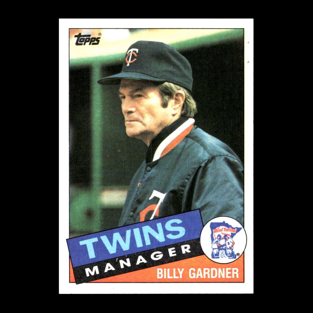 Billy Gardner 1985 Topps Minnesota Twins #213 R321H 65 | eBay