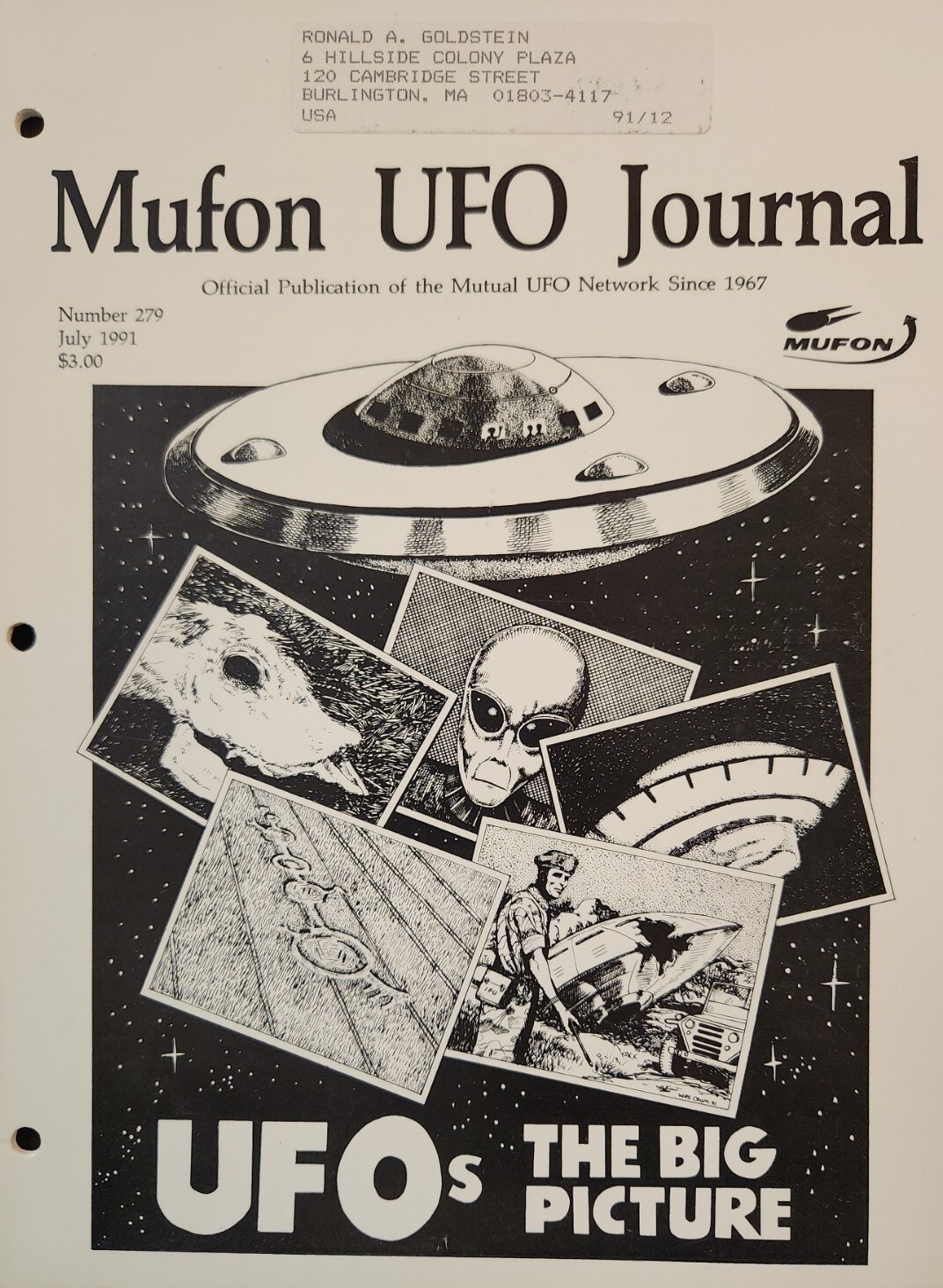 MUFON UFO Journal Mutual UFO Network Magazine #279 July 1991 | eBay