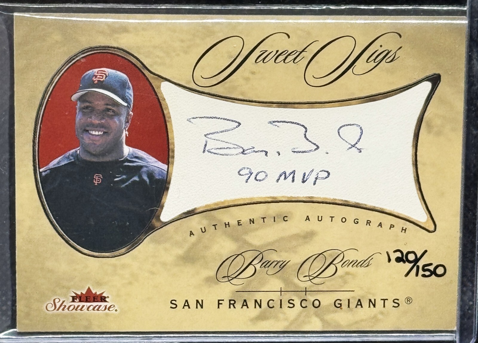 2003 Fleer Showcase Barry Bonds Sweet Sigs Auto Autograph /150 Giants ...