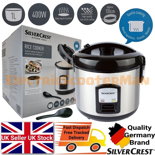 Silvercrest 1L Electric Rice Cooker + Steam Cooking Tray High Quality ...