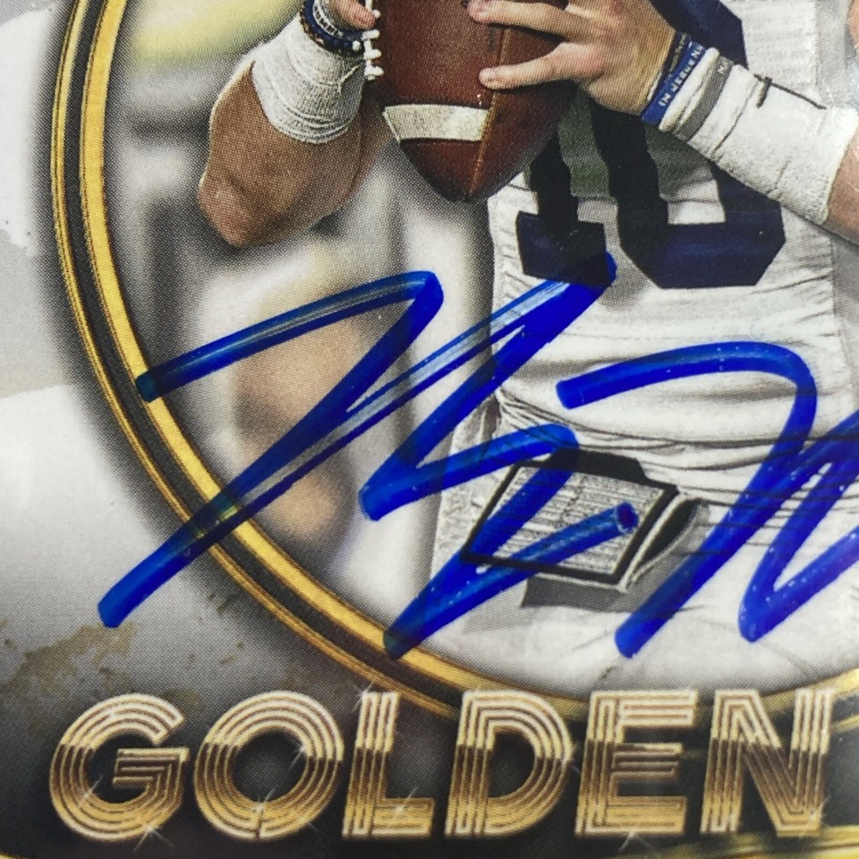 Bo Nix Auto Autograph Signed Denver Broncos NFL Draft Super Bowl Boss ...