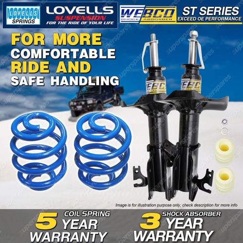 Front Webco Shock Absorbers Lovells Sport Low Springs for MAZDA 323 BJ ...
