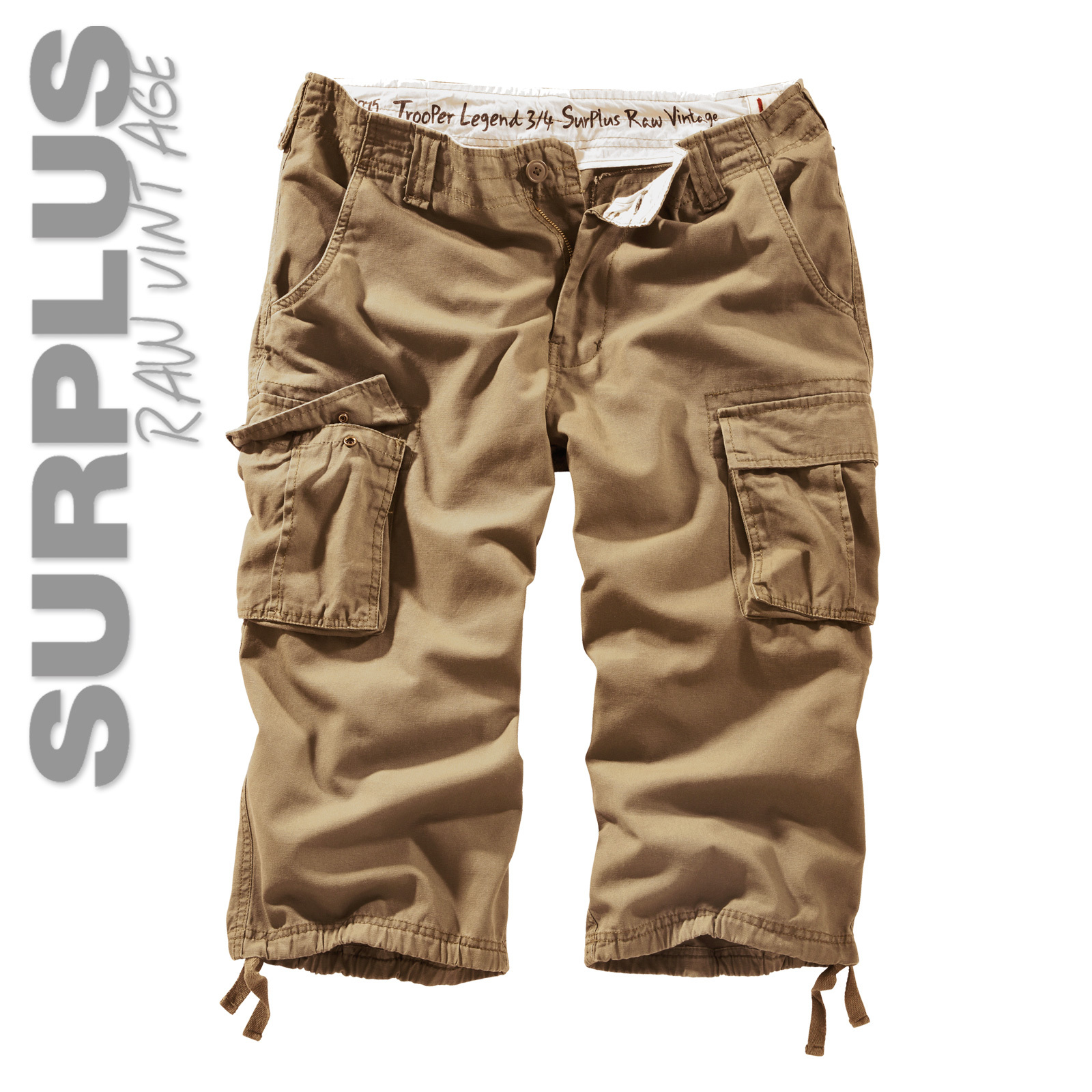 SURPLUS Raw Vintage TROOPER LEGEND 3/4 Short Rider Urban Shorts Bermuda ...