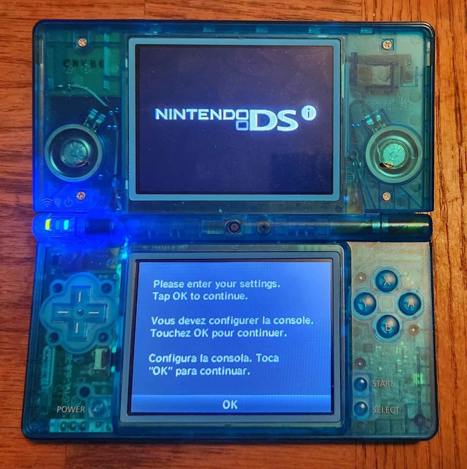 Nintendo DSi Console Transparent Clear Pink Blue White | eBay