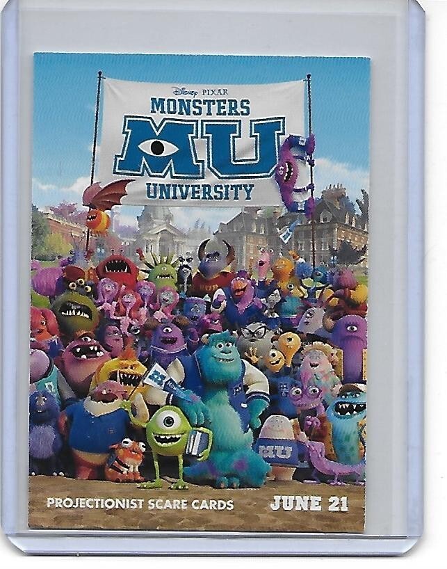 Monsters University Scare Cards