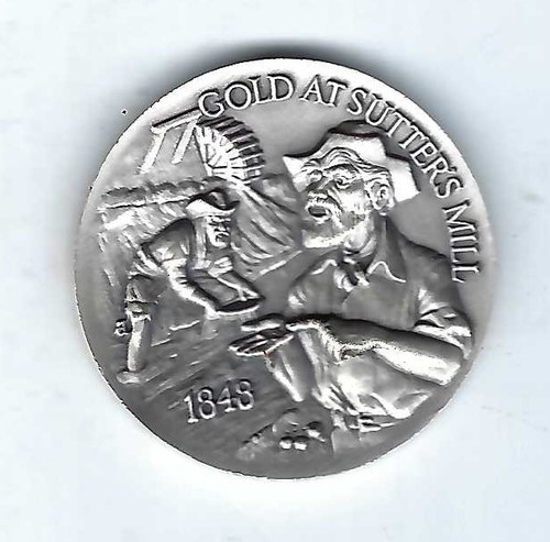 1848 CALIFORNIA GOLD RUSH SUTTERS MILL LONGINES .925 STERLING SILVER ...