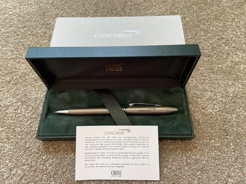 British Airways Concorde - Cross propelling pencil in box with gift tag ...