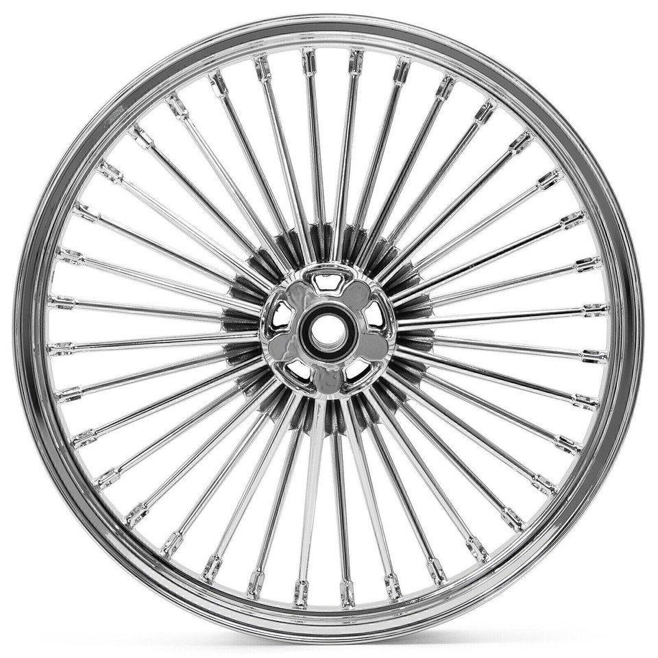 For Harley Chopper 21x2.15 Fat Spoke Wheel Front Rim Dyna Street Bob ...