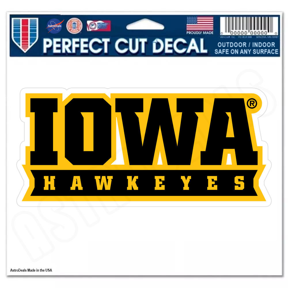 Iowa Hawkeyes Logo College NCAA Vinyl Sticker Decal *Size: 3"-12"* | eBay