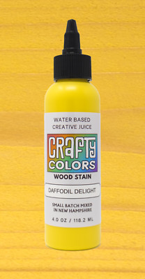 Golden Yellow Wood Stain - Crafty Colors Vibrant Water Based Wood ...