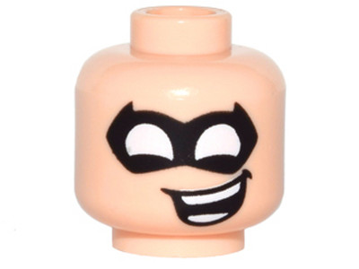 LEGO - Minifig, Head Mask Black Pointed w/ Eye Holes & Open Mouth ...