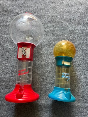 2 Gumball Wizard - Gumball Spiral Machine - 18” Red & 12" Blue Plastic ...