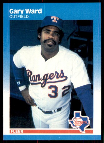 1987 Fleer Gary Ward A Texas Rangers #140 | eBay