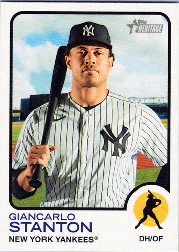 2022 Topps Heritage #225 Giancarlo Stanton New York Yankees | eBay