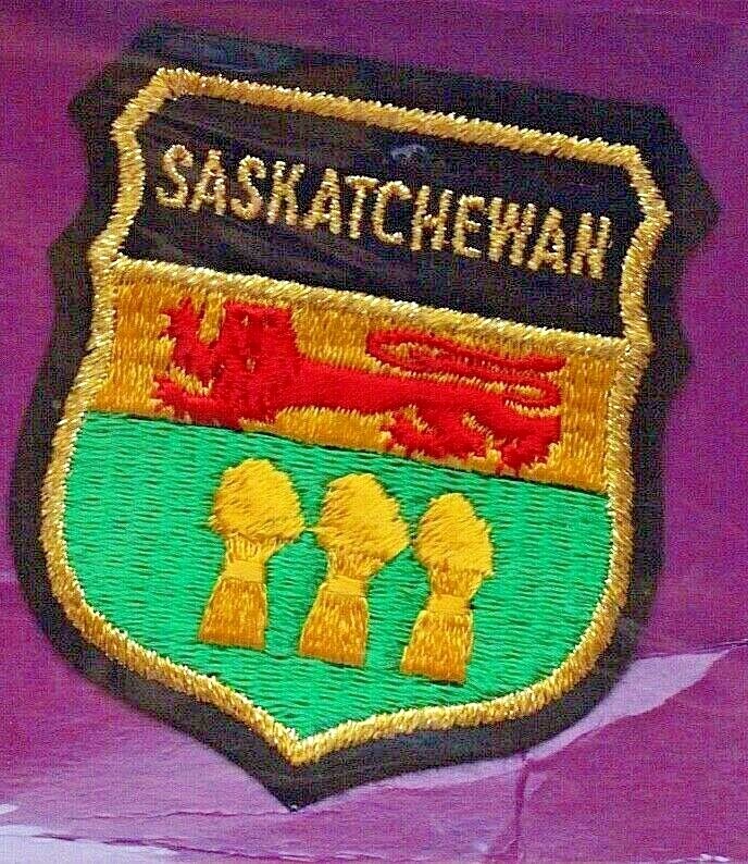 Vtg new Saskatchewan Patch Souvenir Canada Provincial Shield Flag Coat of Arms | eBay