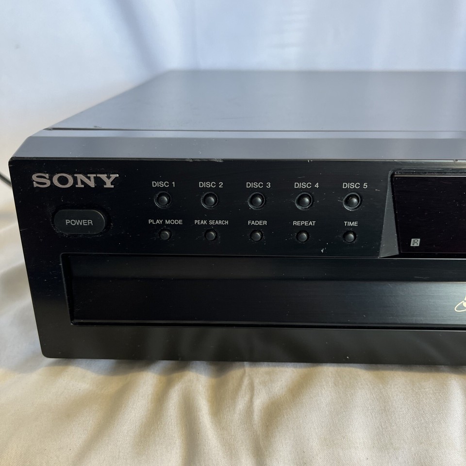 SONY CDP-CE375 5-Disc CD Changer Compact Disc Player No Remote Tested ...