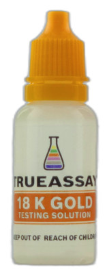 18 Karat Gold Test Acid Bottle - Test 18K Jewelry - True Assay Testing ...