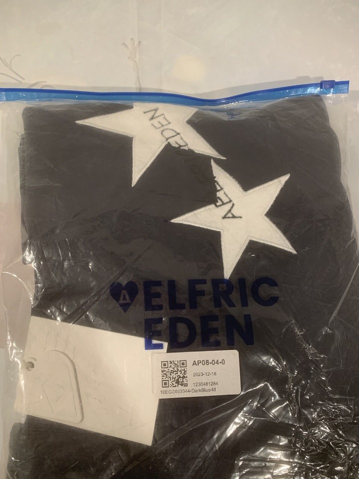 ELFRIC EDEN Hoodie Color Dark Blue New In Bag With Tags Size Medium ...