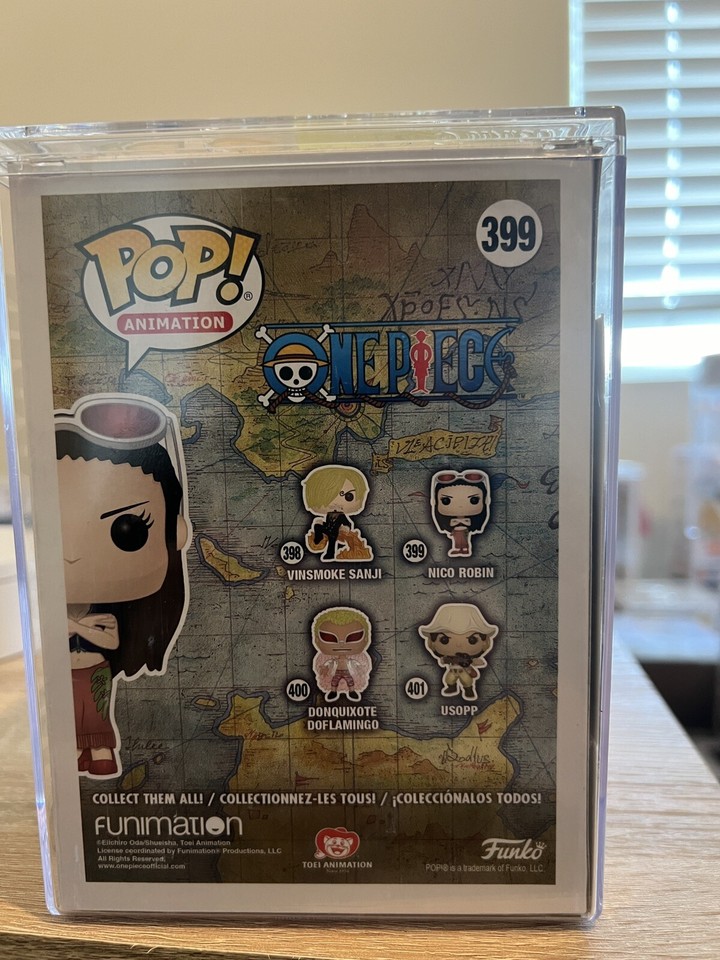 Veronica Taylor & Stephanie Young signed One Piece Nico Robin Funko Pop ...