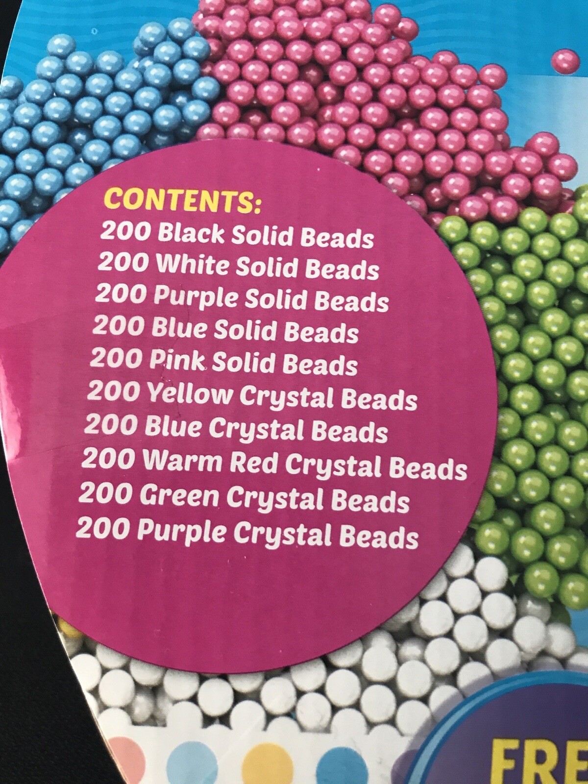 Beados Mega Bead Refill Pack 10 colors Crystal + Solid 2000 Beads! | eBay
