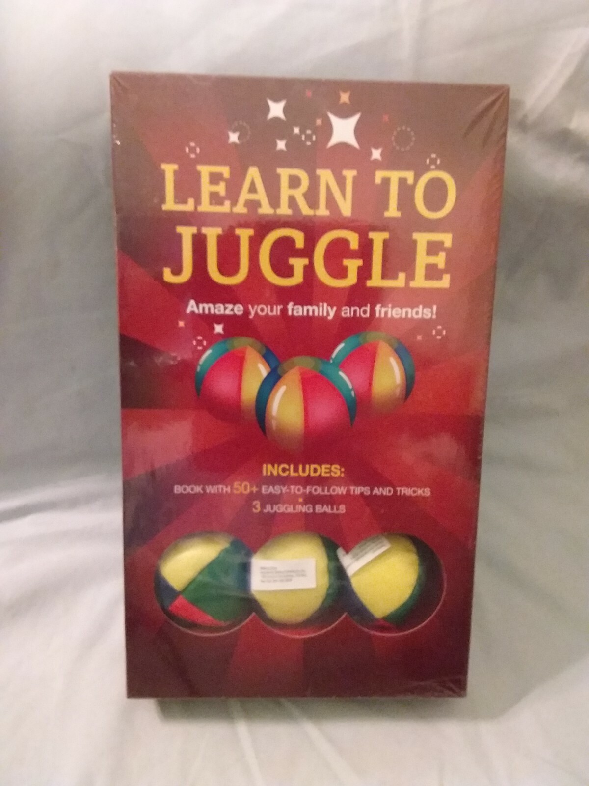 LEARN TO JUGGLE ~TIPS & TRICKS ~ 3 JUGGLING BALLS INSTRUCTION BOOK~ 50 ...