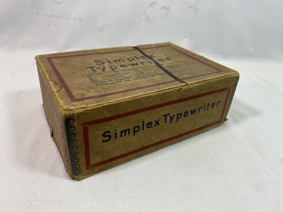 Toy Spielzeug Maschine Zu Schreiben Simplex Typewriter Modell B Anfang ...