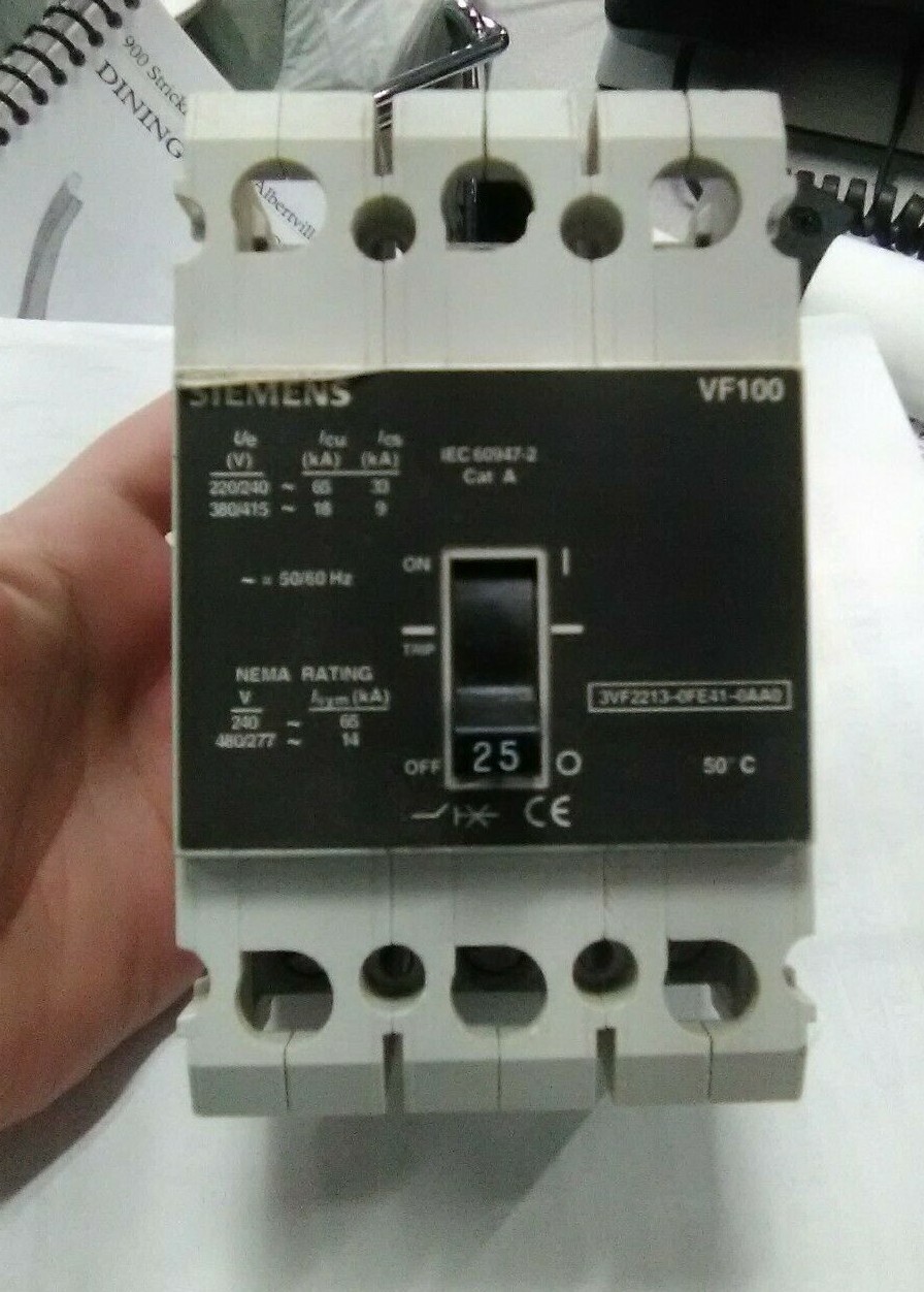 - Siemens 3vf2213-0fe41-0aa0 Leistungsschalter 3vf 2213 for sale online ...