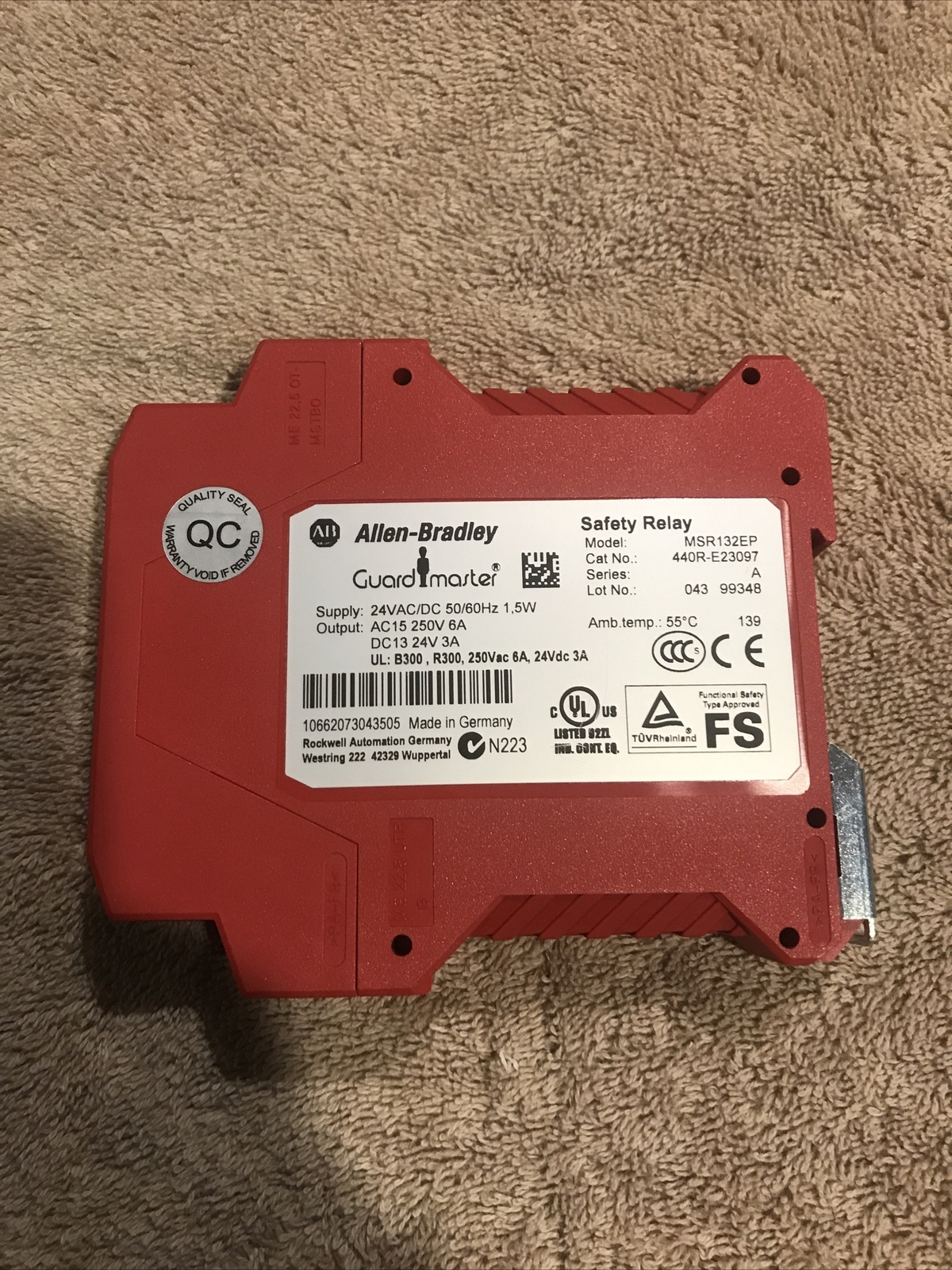 Allen Bradley MSR132EP (440R-E23097) Lightly Used Tested Surplus. | eBay