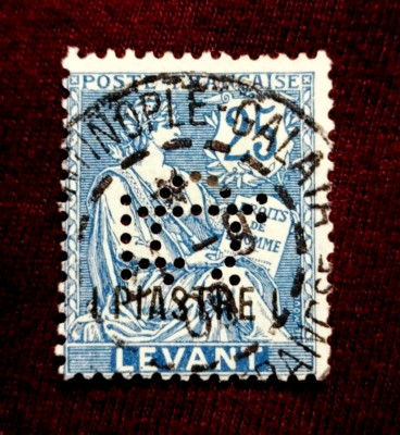 ~ Levant FRANCE / Turkey CONSTANTINOPLE - PERFIN- ~ LEVANT 1 | eBay