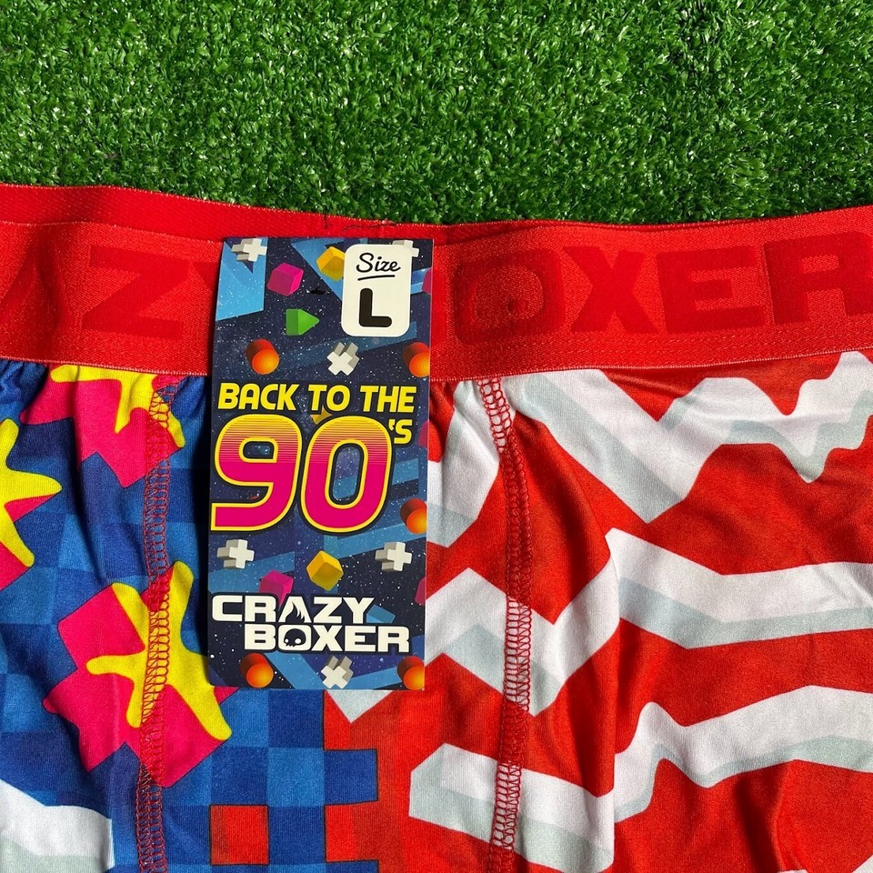 Crazy Boxer Men's Back To The 90's Microfiber Retro Boxer Briefs ...