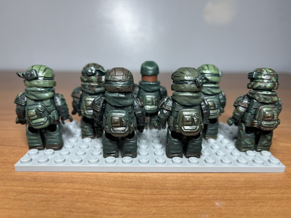 Lego Custom Halo Marines Sgt Johnson Lot Of 7 Sculpted/casted Pieces | eBay