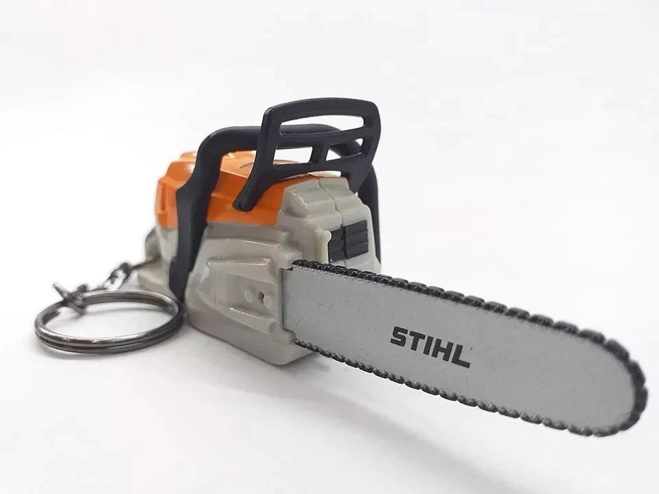 Stihl Mini Chainsaw Keychain Plastic KeyRing Toy Miniature Novelty ...