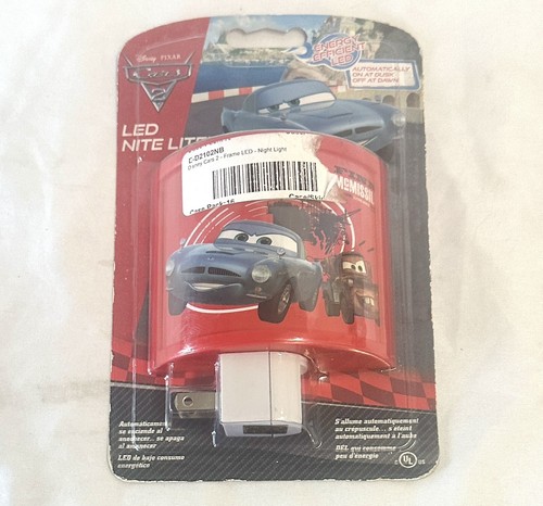 NEW DISNEY PIXAR CARS 2 NITE LITE DUSK DAWN ENERGY EFFICIENT LED FINN ...