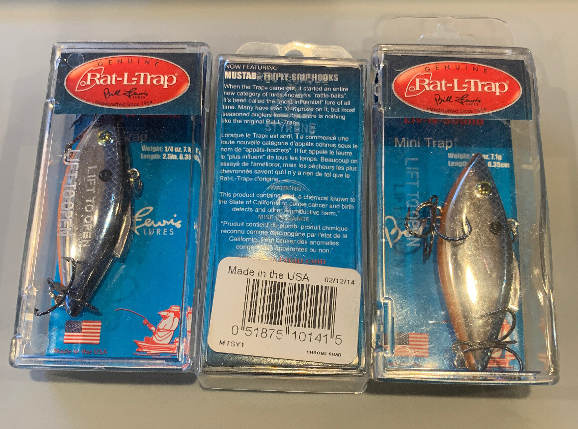 3 Packs Rat L Trap Rat-L-Trap Chrome Shad | eBay