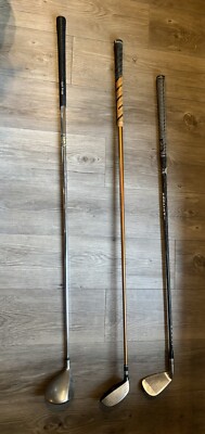 Set Of 3 Vintage Golf Clubs Hippo Hex 2UT, XPC 2000 5, Lamkin | eBay
