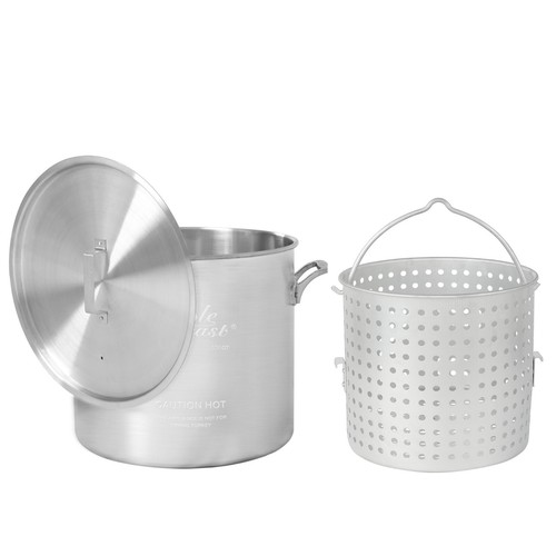 Creole Feast 100 QT Seafood Boiling Kit Outdoor Crawfish Fish Boiler ...