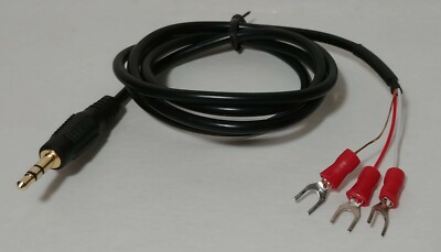CW Keyer paddle Cable 3 feet 1/4" 6.35mm 1/8" 3.5mm Straight key Morse ...