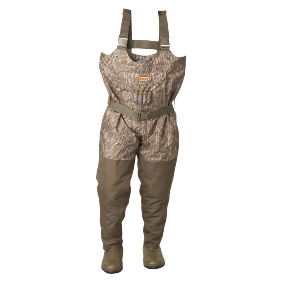 AVERY OUTDOORS BREATHABLE INSULATED WC CHEST WADERS - CAMO DUCK HUNTING ...