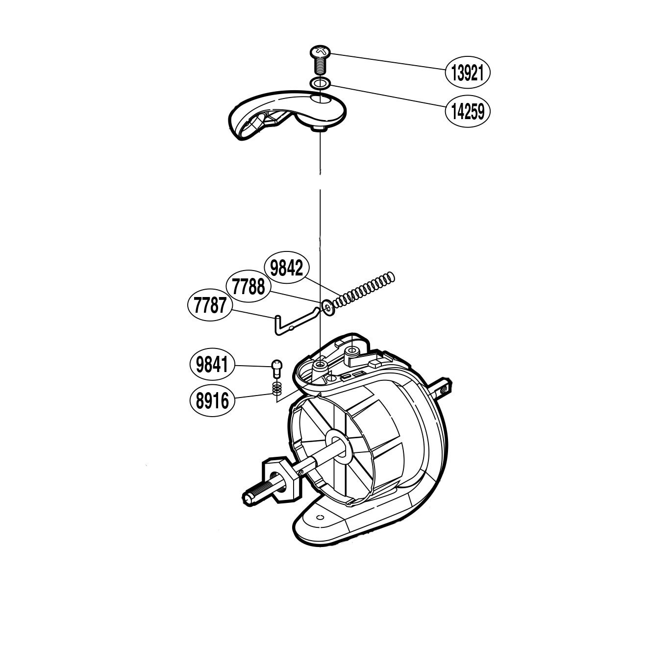 SHIMANO BAIL ARM SPRING SET PARTS FOR VANQUISH C3000F REEL MODEL ...